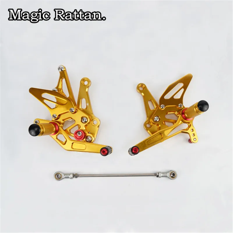 Motorcycle CNC Aluminium Adjustable Rider Rear Sets Rearset Footrest ...