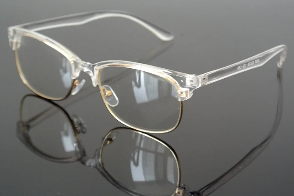 Half Rimless Glasses Men Rx Able Optical Eyeglasses