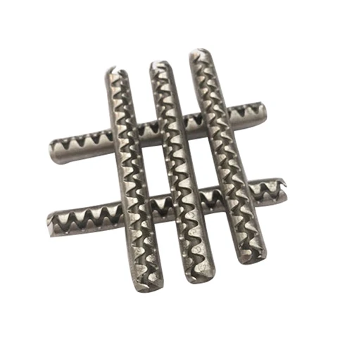 20pcs M4 Stainless Steel Open Tooth Elastic Pins Corrugated Tooth ...