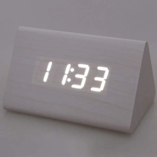 Brand New Mini Wooden Electronic Desktop Digital Table Clocks