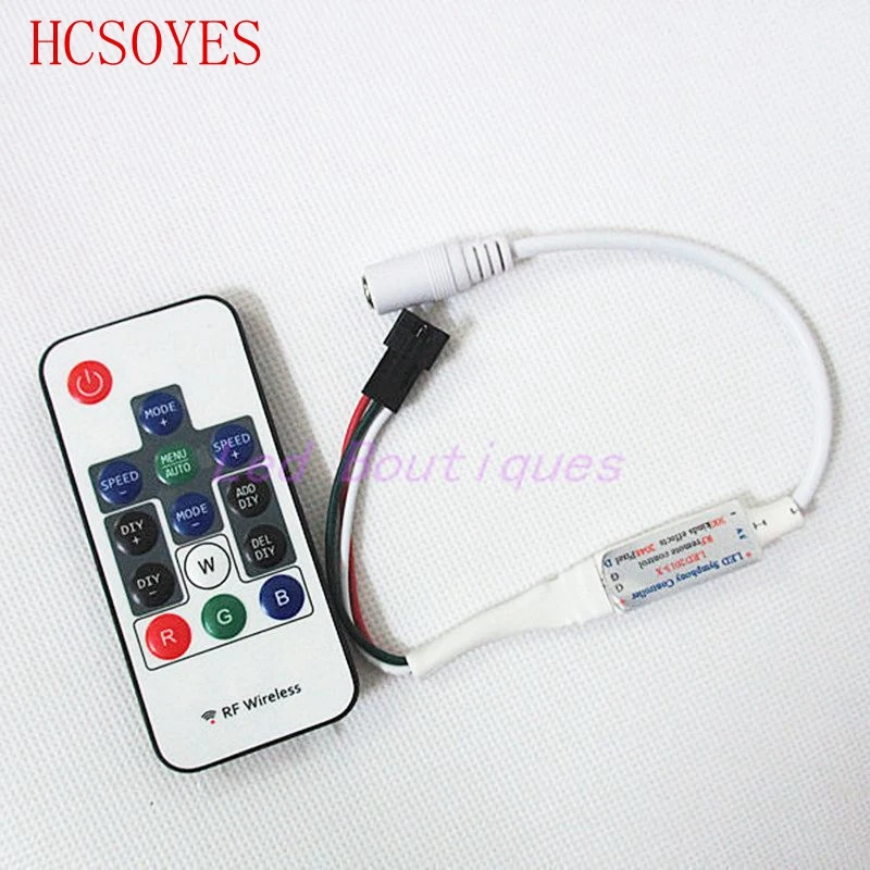 14 keys RF IR remote RGB Wireless led controller for ws2812b ws2811 led ...