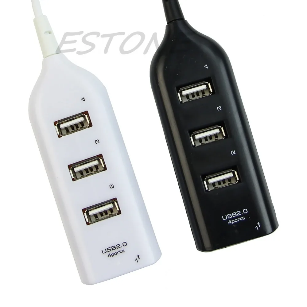 High Speed 4 Port USB 2.0 Multi HUB Splitter Expansion Desktop PC ...