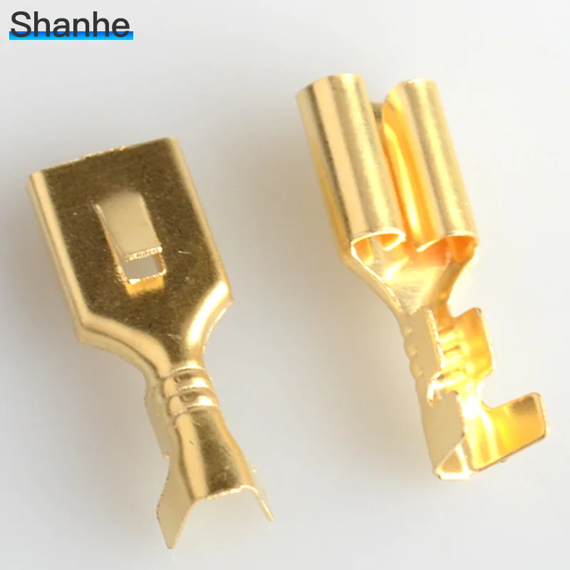 6.3mm 6.3 Crimp Terminal Female Spade Connector|spade connector|female ...