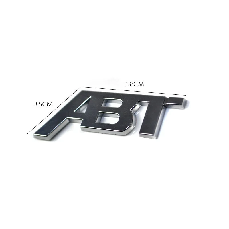 New 3D ABT logo refit car badge auto front grill emblem stickers car ...
