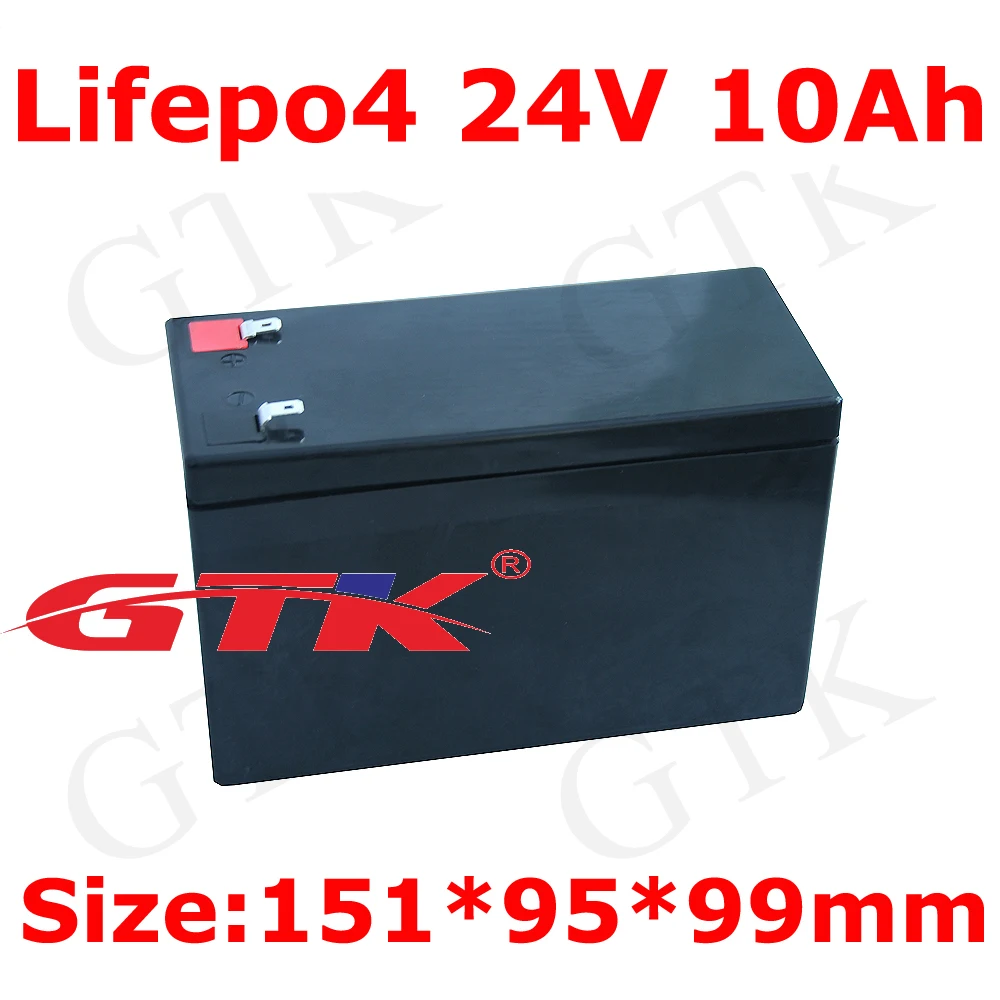 Gtk 1pcs 24v 10ah Lifepo4 Lithium Battery Pack 24v Electric Bike ...