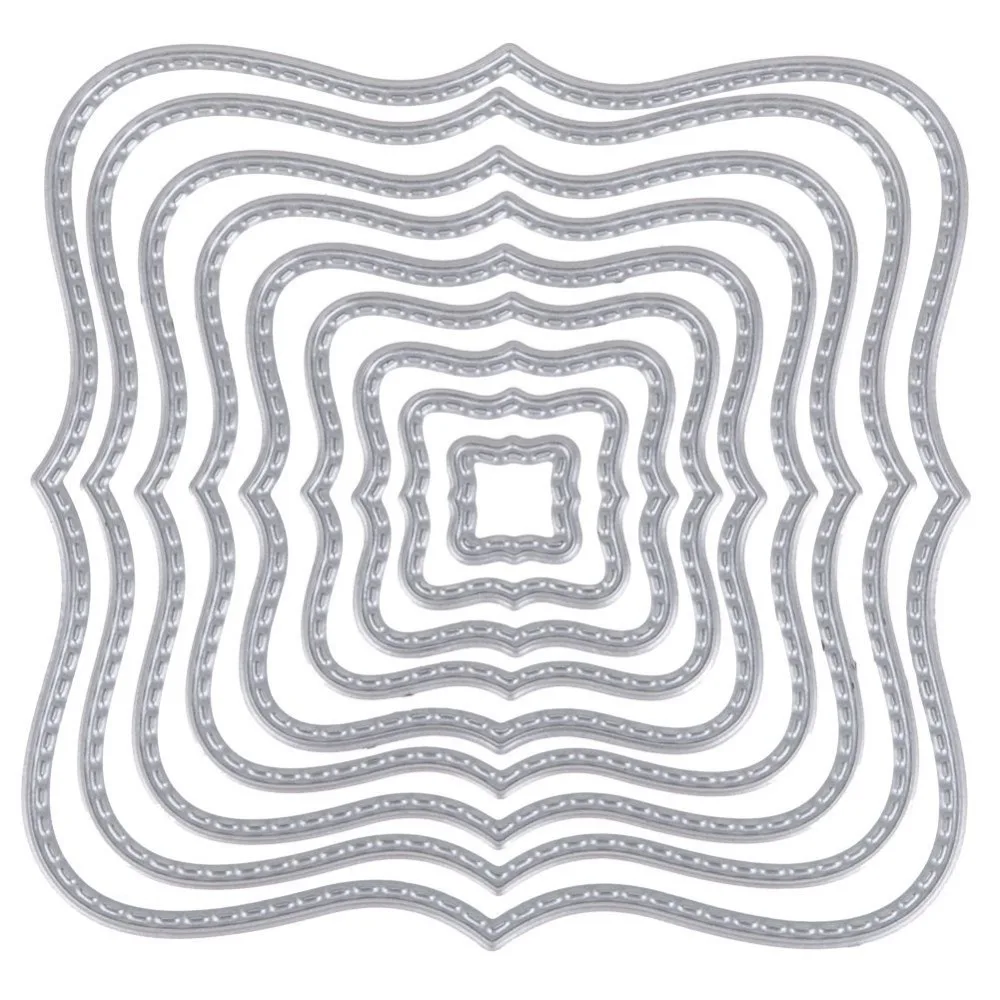 9Pcs-Set-Square-Wave-Metal-Cutting-Dies-Stencils-DIY-Scrapbook-Album ...