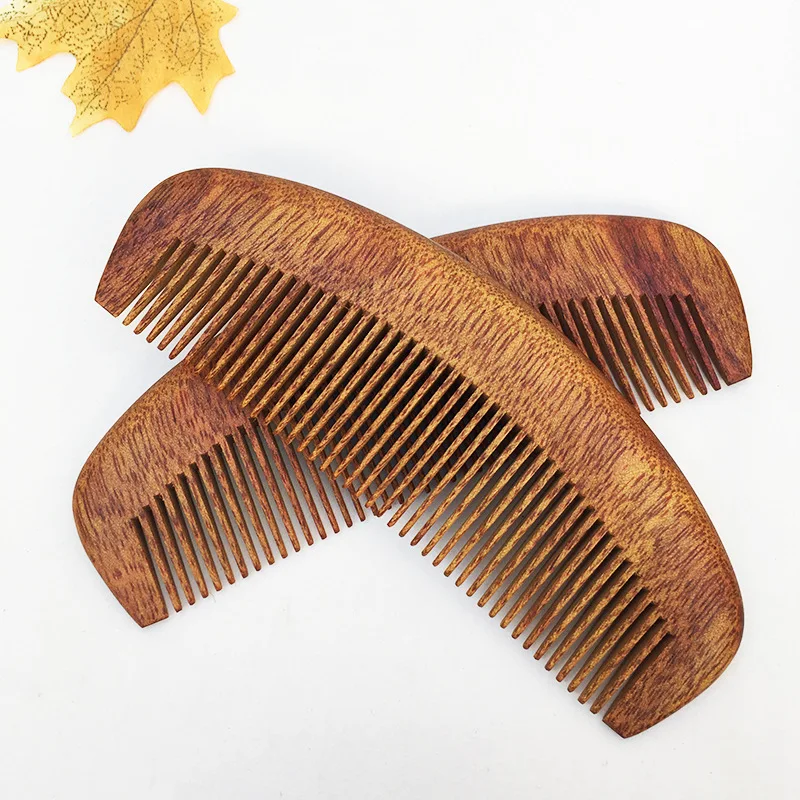 Exquisite-Gold-Ebony-Wooden-Comb-the-whole-wood-Fine-Tooth-Comb ...