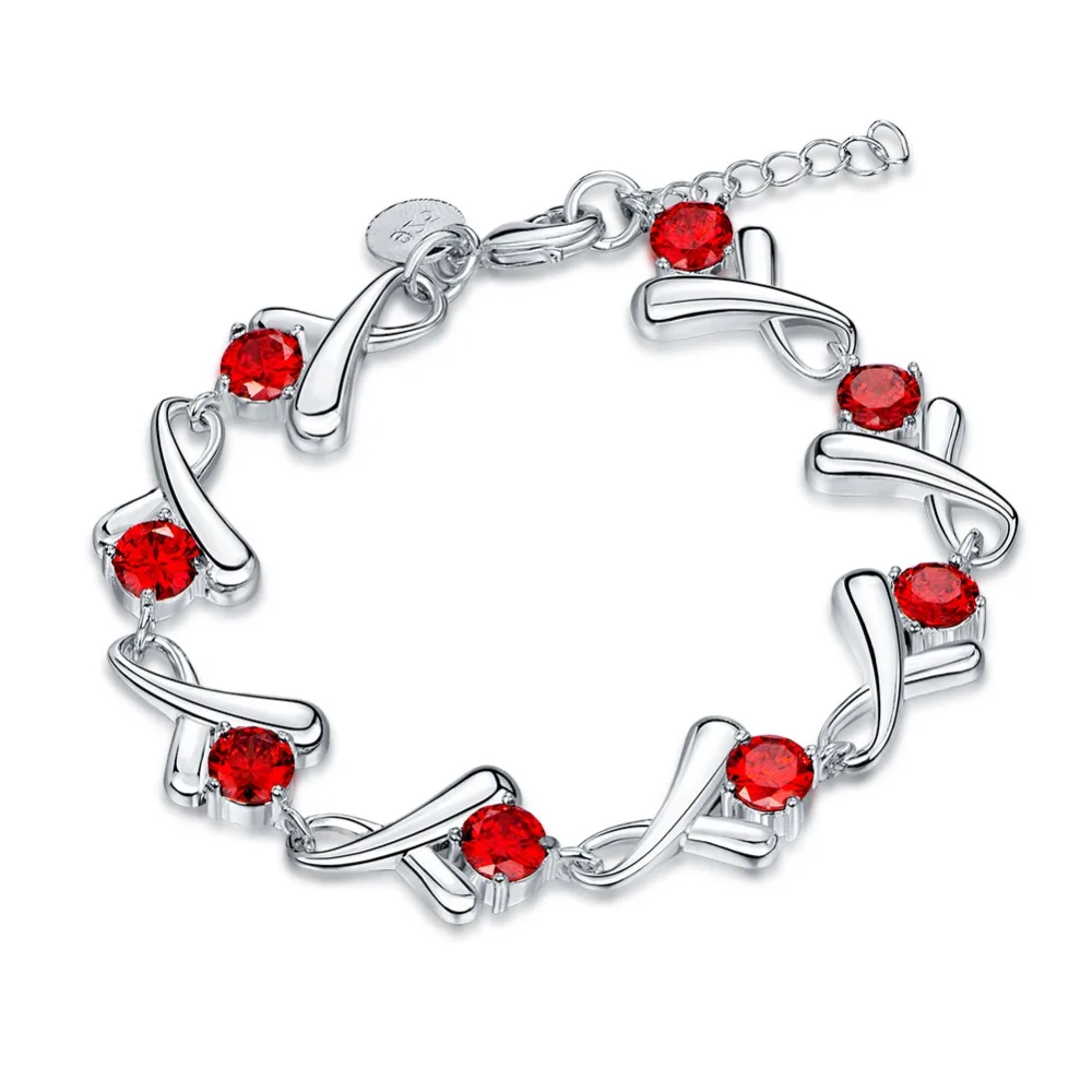Pulsera estándar de Plata de Ley 925, brazalete con alfabeto de ...