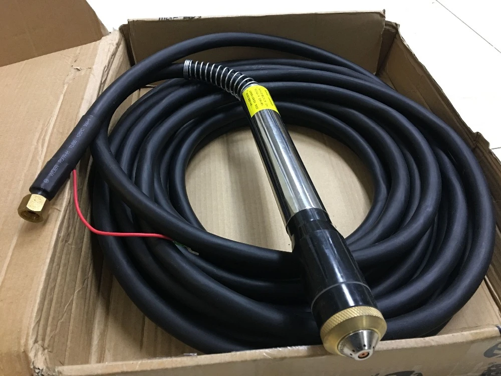 Air Cooled High Definition 100A Plasma Torch Cable Assembly 7 Meters ...