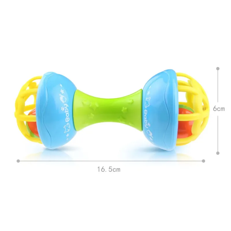 Baby Colorful Rattle Soft Ball Toy Shaker Sand Hammer Newborn Hand ...