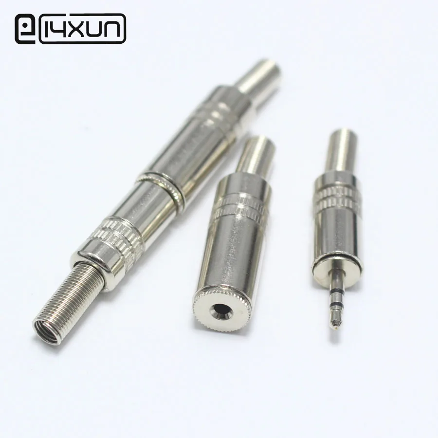 2pcs 2.5mm Plug Jack 2.5 3pole Stereo Audio Solder Microphone Adapter ...