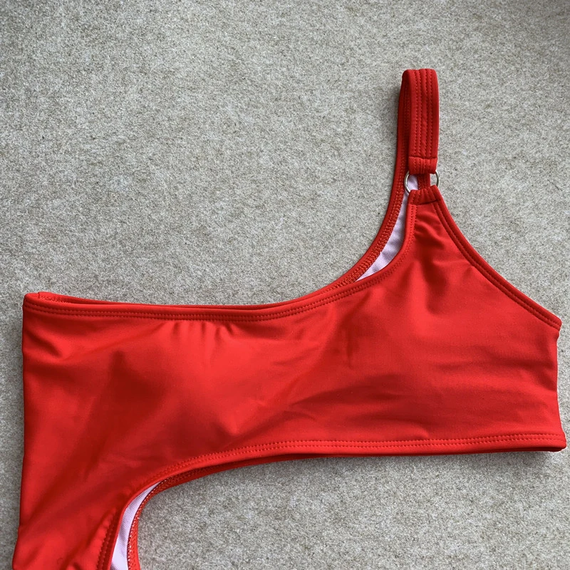 2019 New May Explosion Models One-piece Swimsuit Ladies Solid Color ...