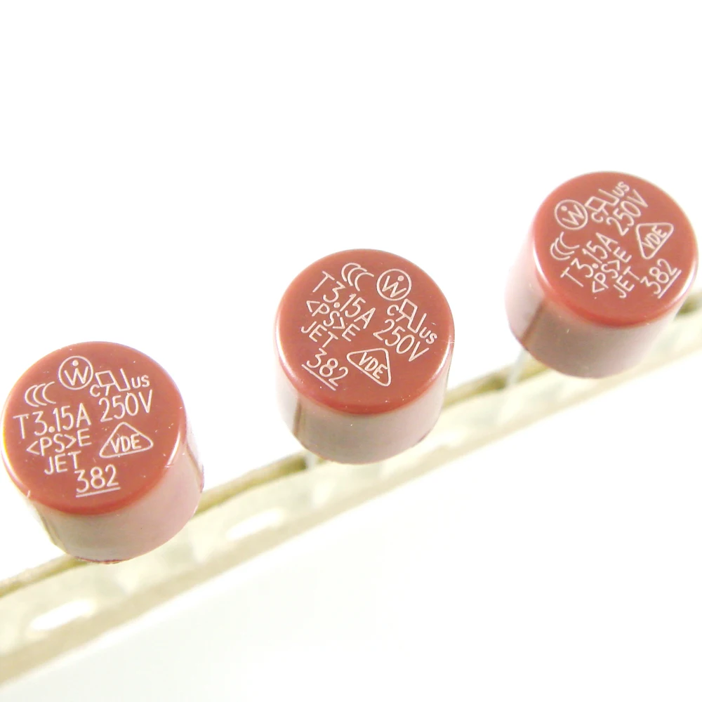 T3.15A 3.15A 250V 382 Cylindrical Plastic Fuse LCD TV Power Board ...