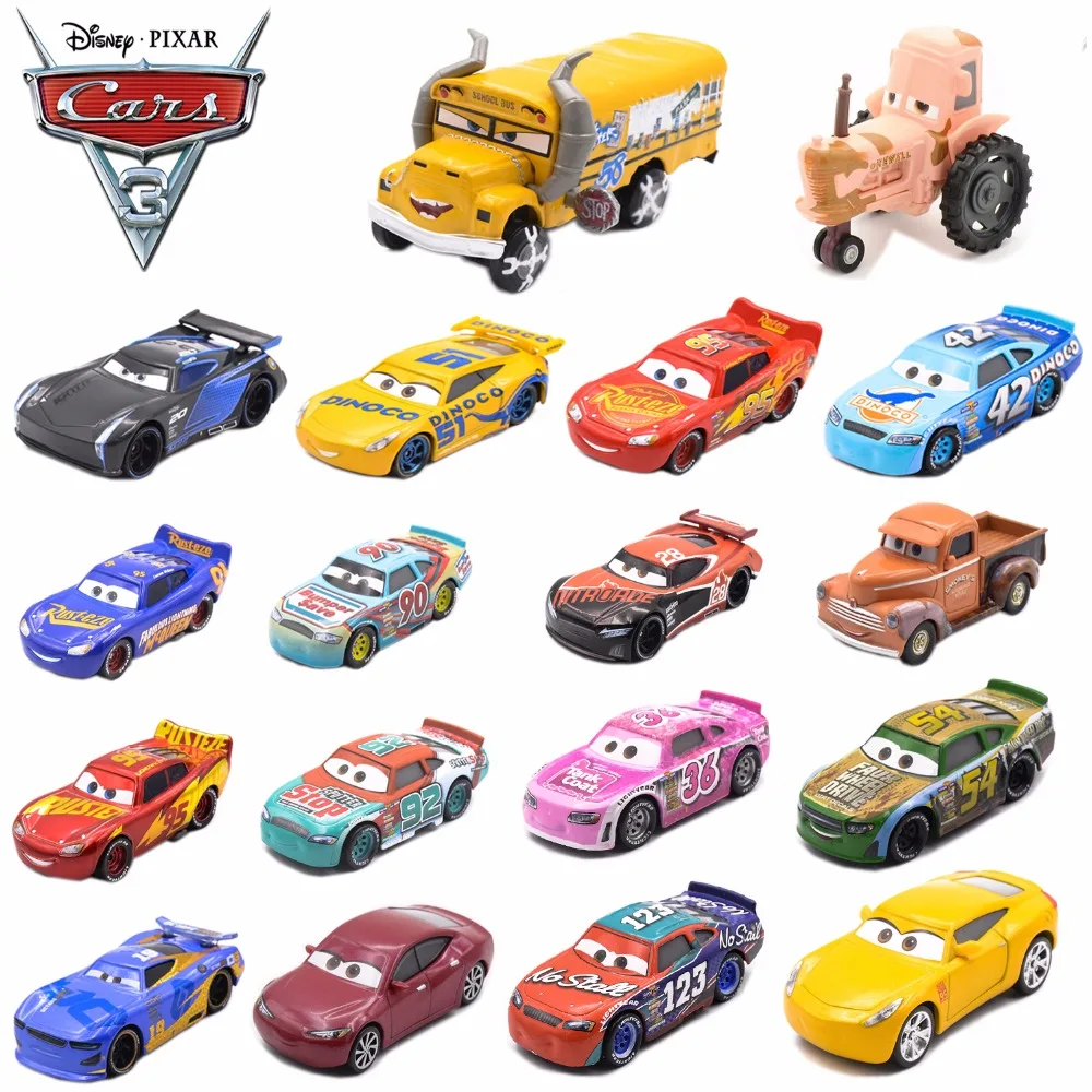 1:55 Disney Pixar Cars 3 Lighting McQueen Metal Car Toy Black Storm ...