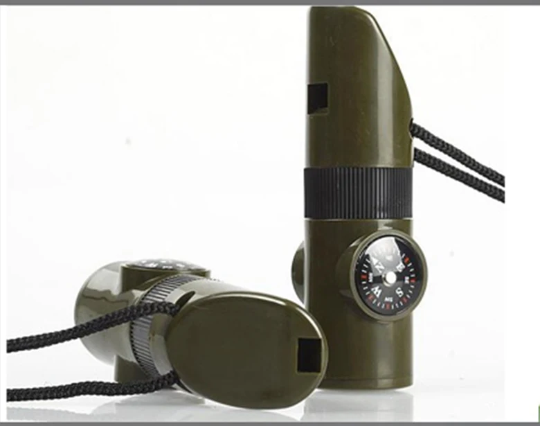 Wholesale 300pcs/lot 7 In 1 Survival Whistle Multifunctional Apito With ...