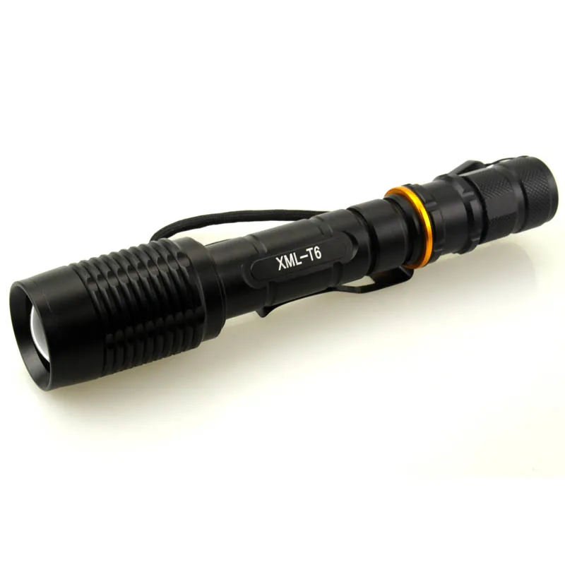 Linterna LED Cree XM L T6 con zoom, 7W, 2000LM, XM L, XML, para bicicleta, camping, batería ...