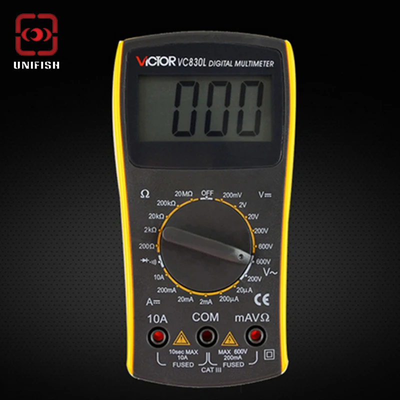 VICTOR VC830L Digital Multimeter Electrical Appliances PCs Volt Amp Ohm ...