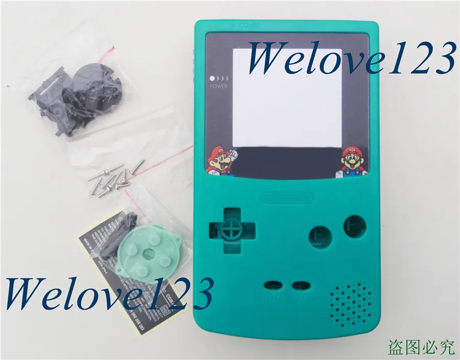 For Pikachu screen replace case for Nintendo GBC shell full set ...