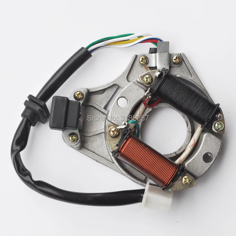 ATV QAUD STATOR IGNITION MAGNETO PLATE 50 110 125 110cc CHINESE 2 COIL ...