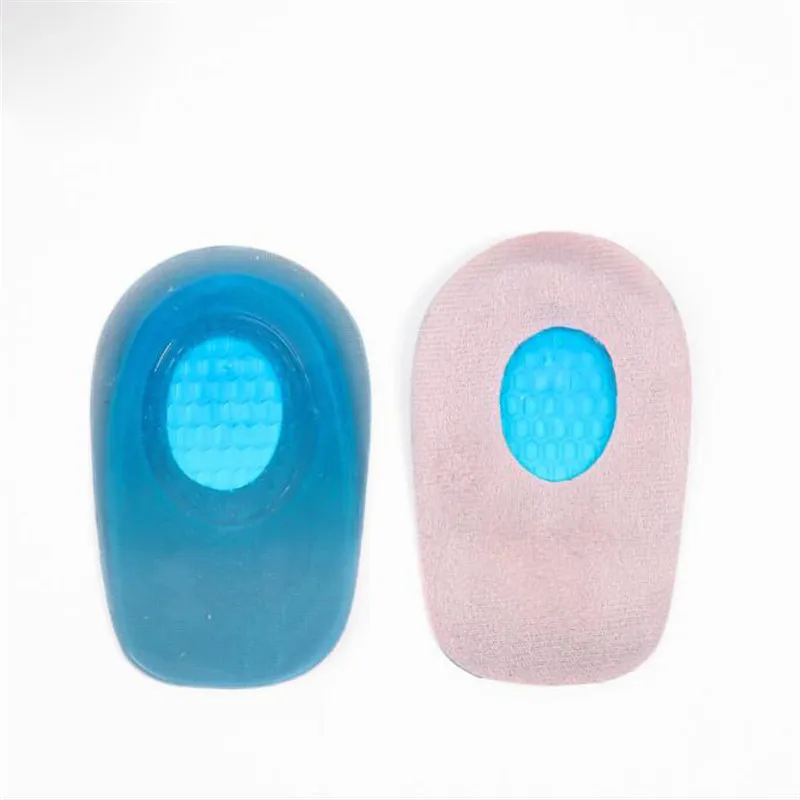 Silicone Gel Heel Cushion Insoles Soles Relieve Foot Pain Protectors ...