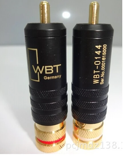 DHLor EMS free shipping 100PCS RCA connector male WBT 0144 signal line ...