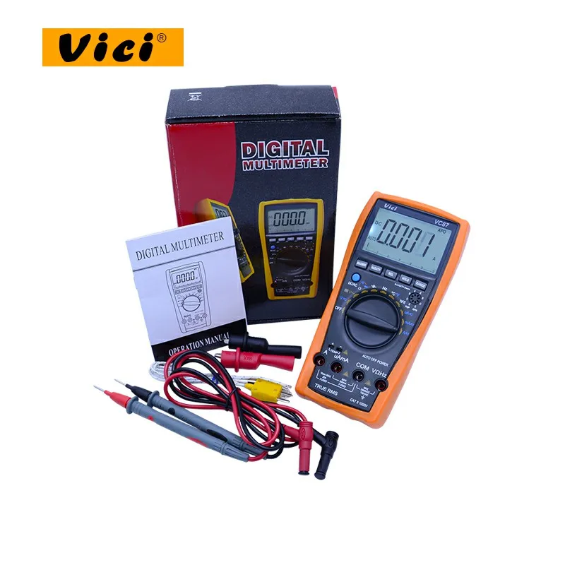 VICI VC87 Digital Multimeter TRMS 6000 digits with analog bar display ...