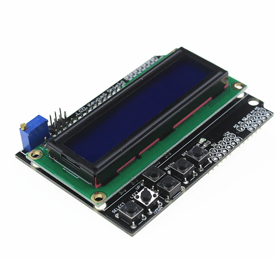 LCD Keypad Shield LCD1602 Display Blue Screen Blacklight Module For ...