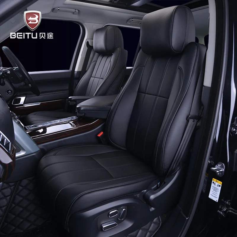 fashion genuine leather 5d customized car seat cover set for Land Rover ...