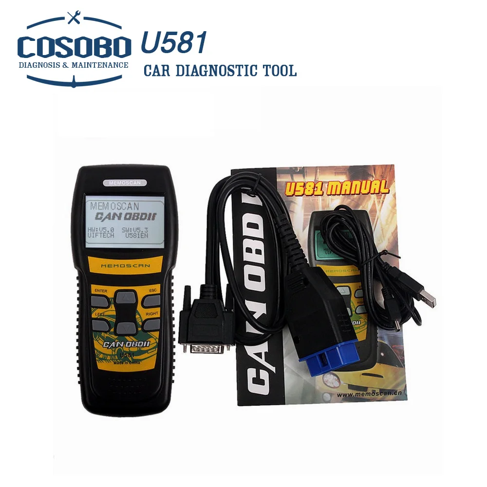 2016 New Original Memoscan U581 OBD2 Car Engine Fault Diagnostic Scanner CAN BUS Scan Tool Code ...