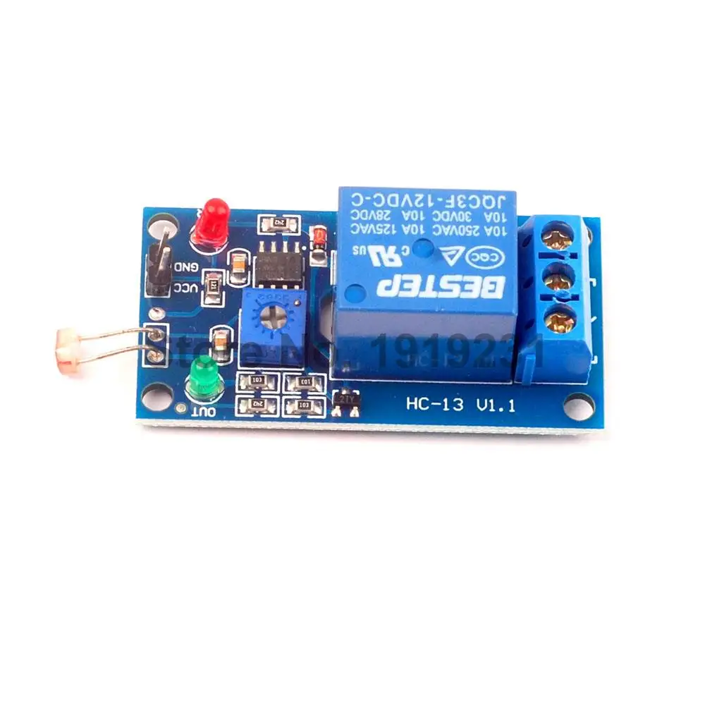 20pcs Light Sensitive Sensor Module 12v Relay Photosensitive Optical Relay Module For Arduino 3517