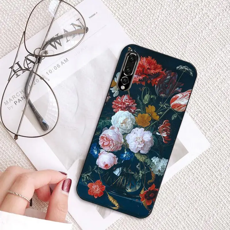 Babaite краска цветок ваза с бабочкой эстетическое искусство PhoneCase ...