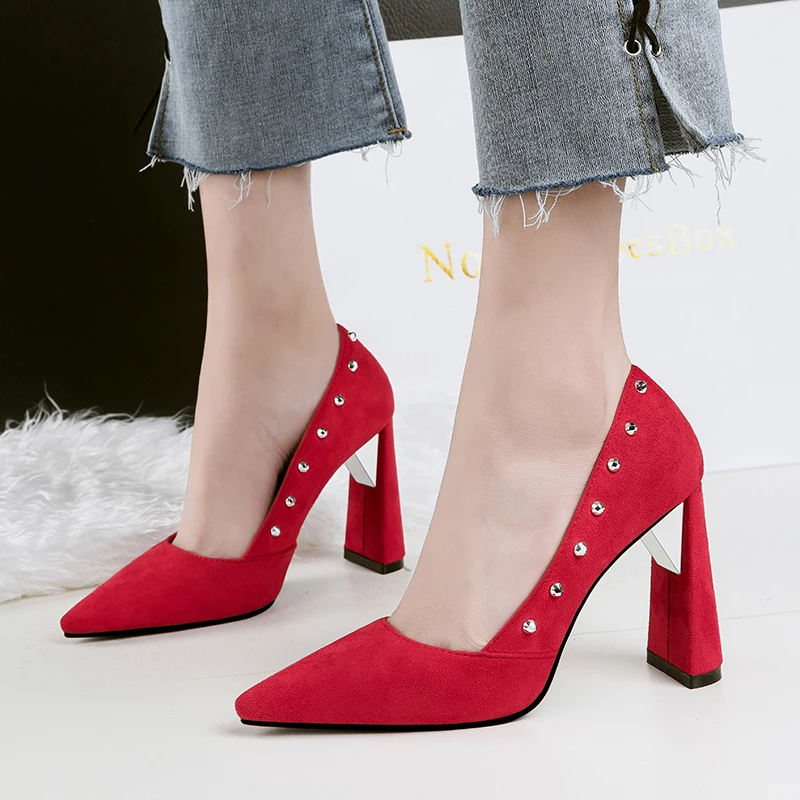 Aliexpress.com : Buy 2018 Women Elegant Luxury Design 9cm Block High ...