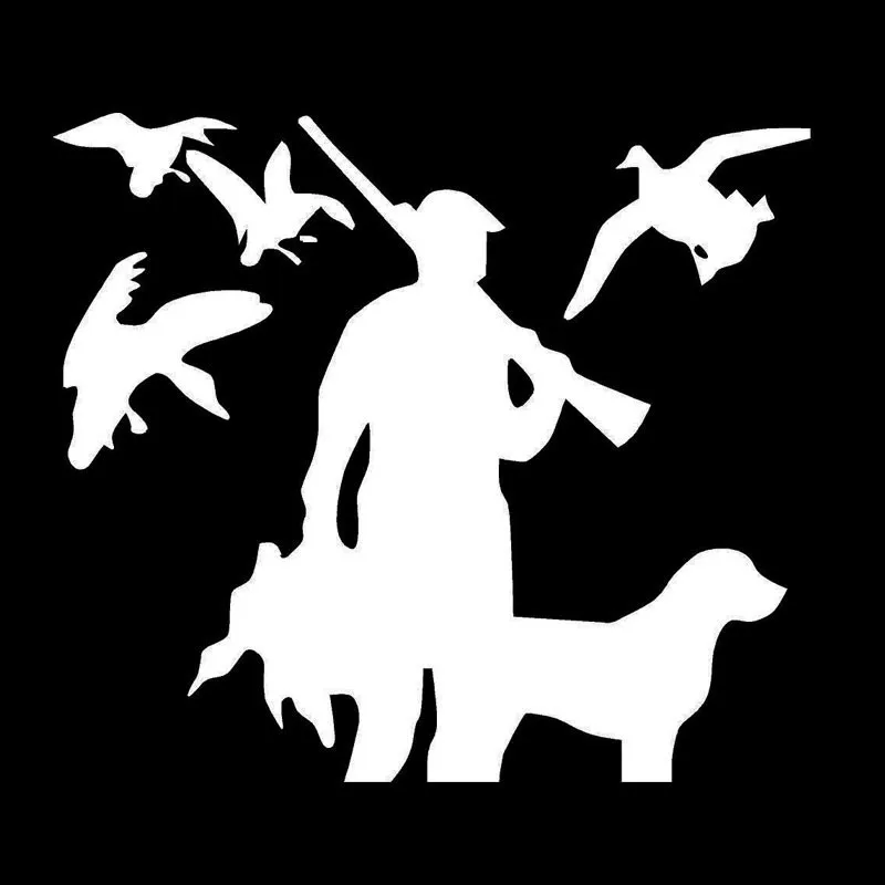 20*18CM Funny MAN HUNTING personal car styling sticker Motorcycle Car ...