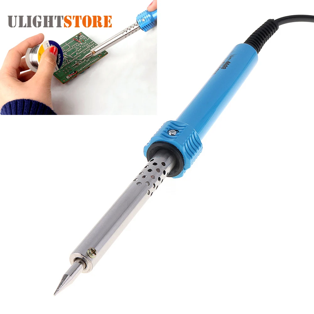 60w 110v 220v External Heating Electric Soldering Iron Pen Mini Portable Handle Welding Pen Eu