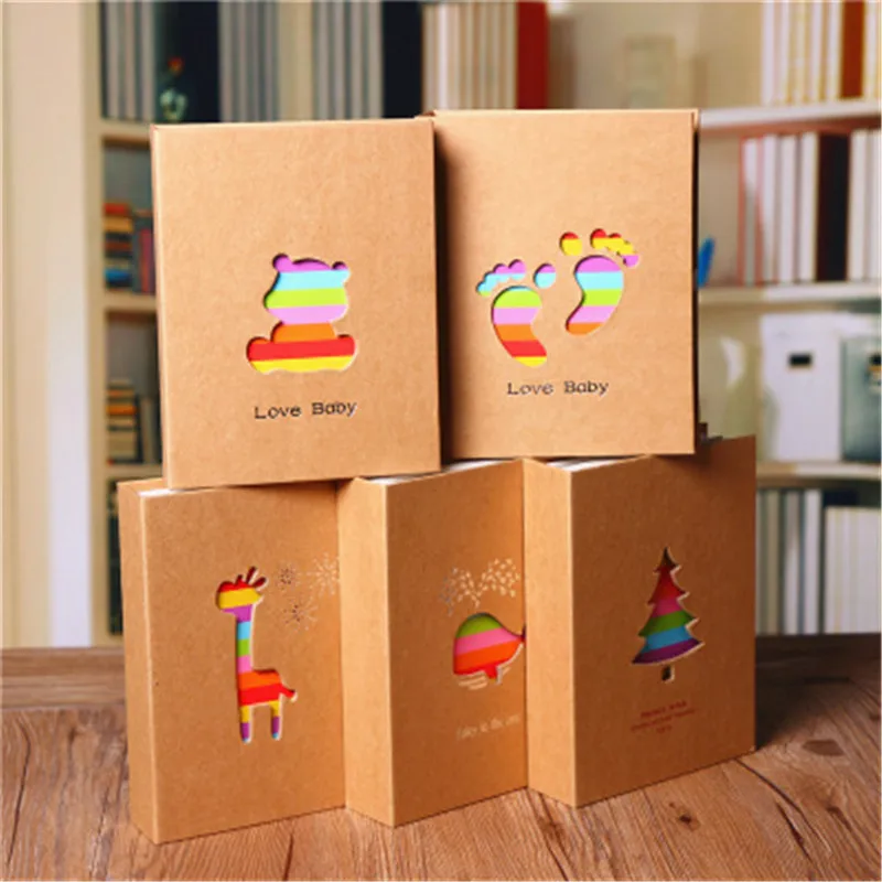 4/5/6/7/8 Inch 100pcs/200pcs Pocket Interleaf Type Photo Album Photo ...