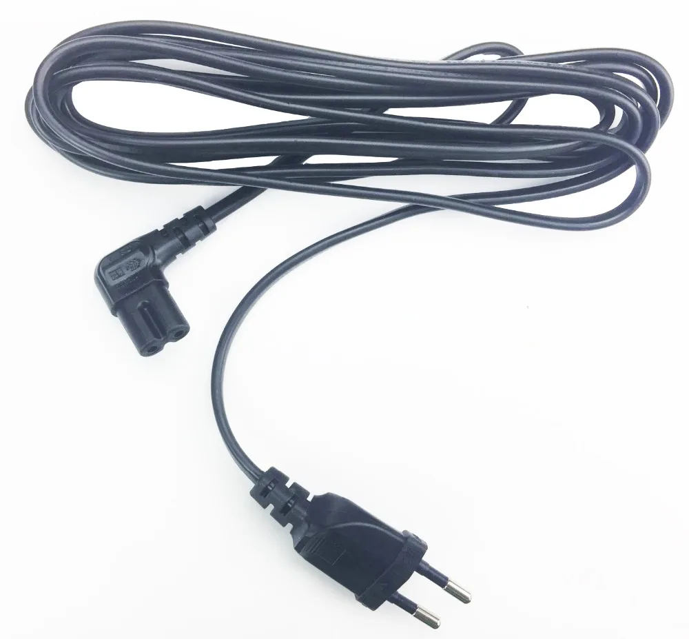 Angled European Power Cord 5m 3m Eu Ac Power Cable With Angled Figure 8 ...