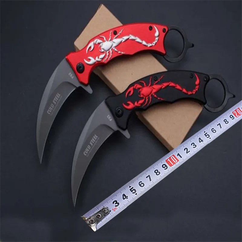 Scorpion Folding Knife Tactical Pocket Knife Hunting Top Knifes Knives ...