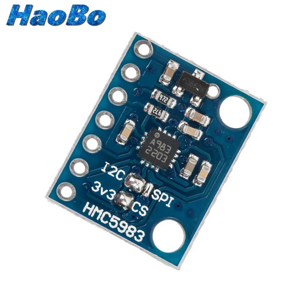 2PCS HMC5983 Temperature Compensation Triaxial Compass IIC SPI Replace ...