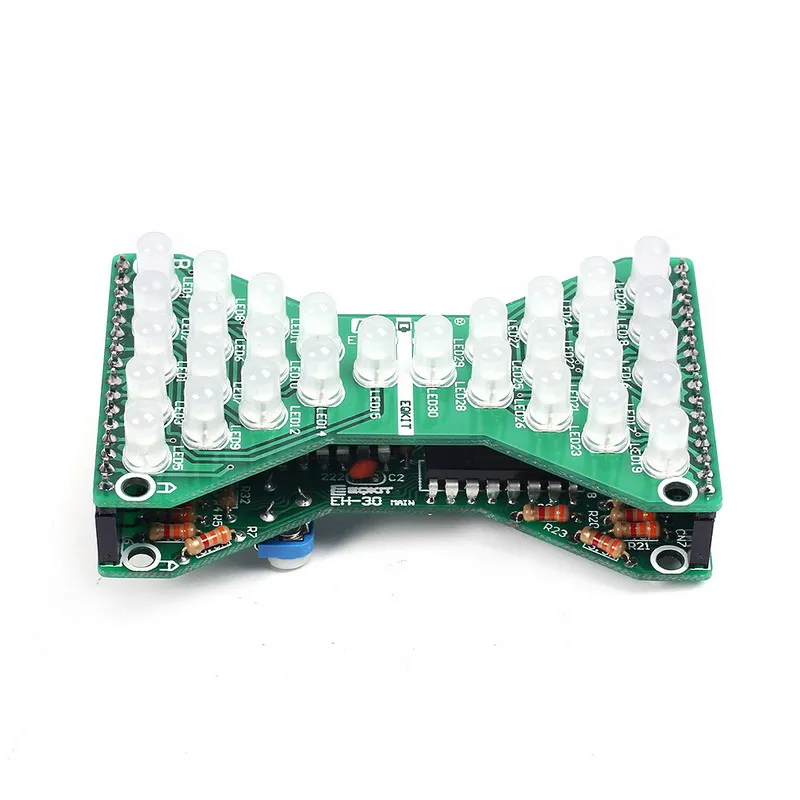 DC 5V Blue LED Electronic Hourglass DIY Kit Speed Adjustable Funny ...