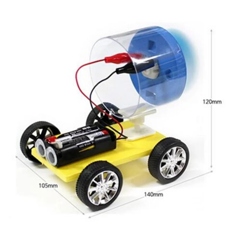 Monday Kids Diy Universal Wind-power Car Model Kits Students Handmade ...