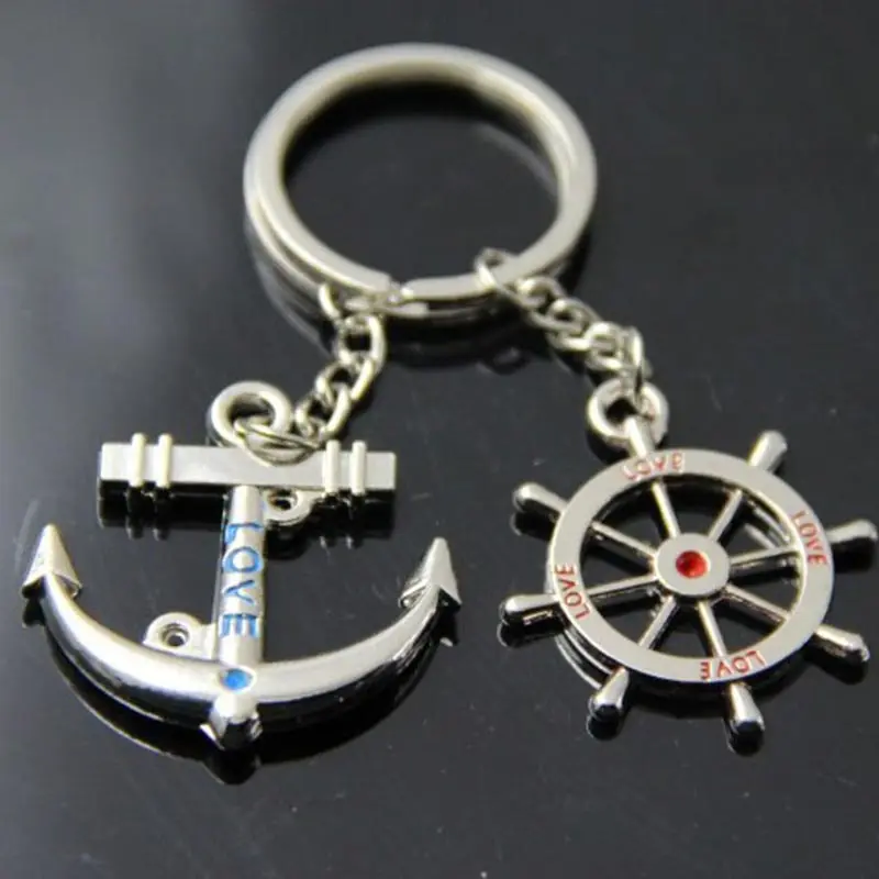 Anchor Keychain New Arrival Personalized Mini Rudder Anchor Metal ...