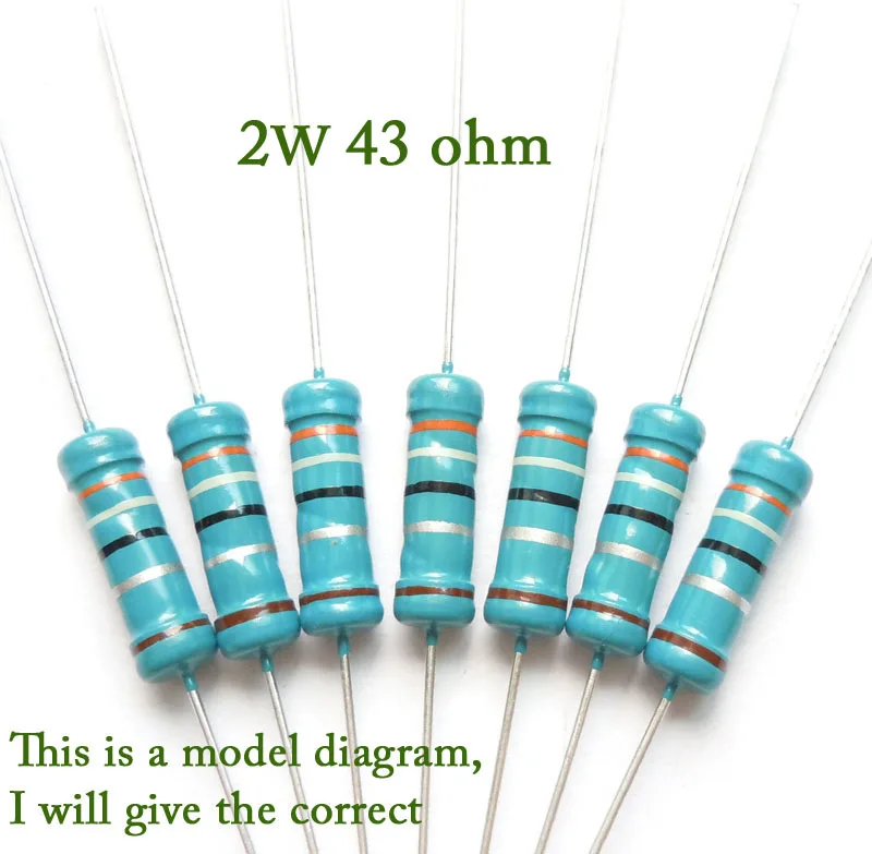 OUTHA7424FR 2w 43 43R ohm 100% original brand new Fixed Resistor Metal ...