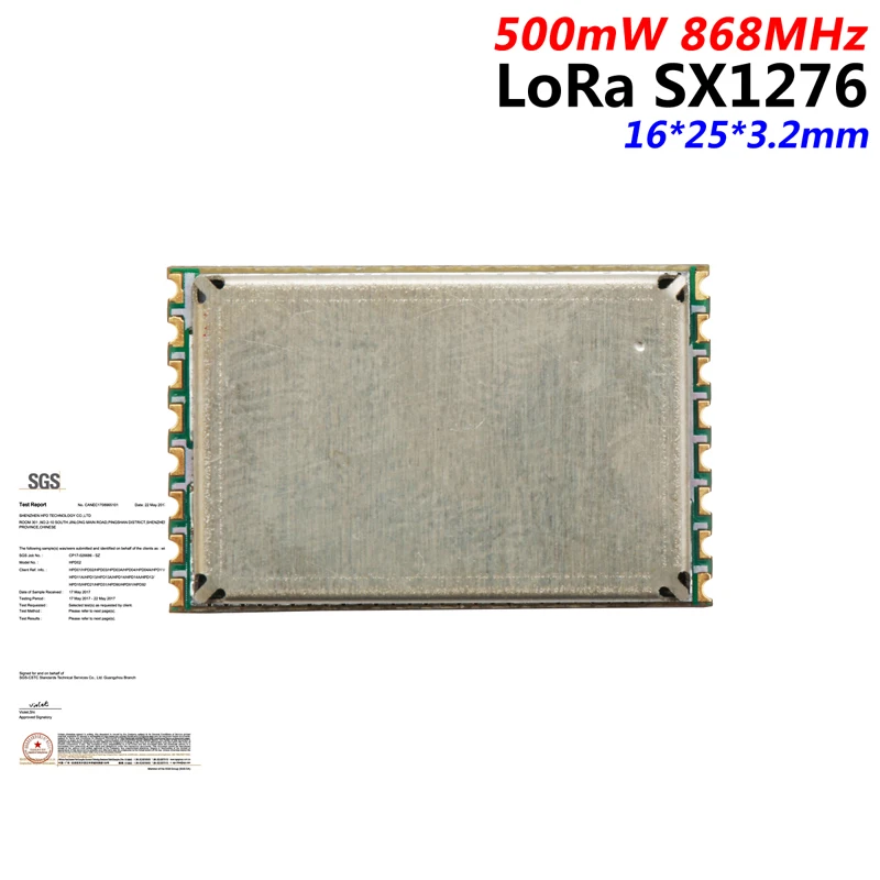 Lora Sx1276 +pa Module 500mw 868mhz Rf Wireless Transceiver Module ...
