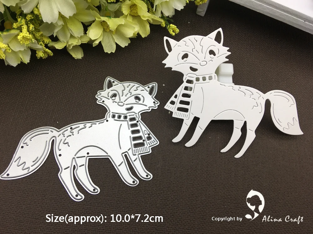 AlinaCraft METAL CUTTING DIES cut animal baby fox winter DIY Scrapbook ...