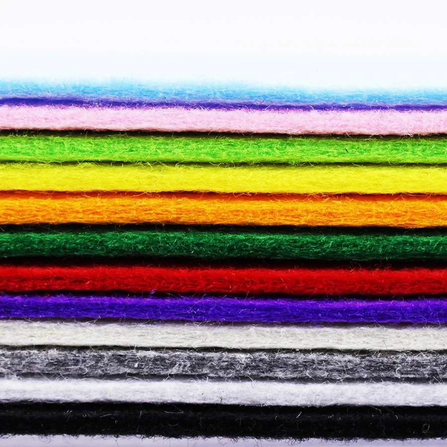 3mm Thick Felt Fabric Polyester Cloth Nonwoven Fabric Sewing Felt Craft ...