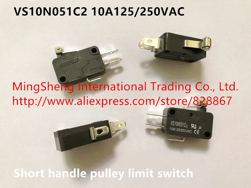 Original new 100% VS10N051C2 10A 125/250VAC short handle pulley limit ...