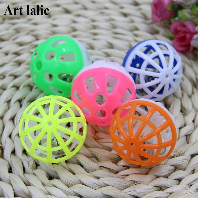 Hollow-Out-Round-Plastic-Pet-Sound-Toy-Brinquedos-coloridos-de-bola-com ...