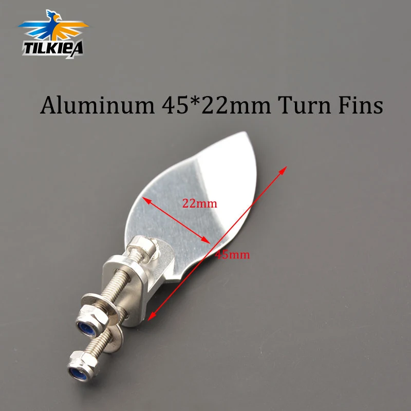 Cnc Machined Aluminum Turn Fins High Precision Bend Turn Fins 45x22mm ...