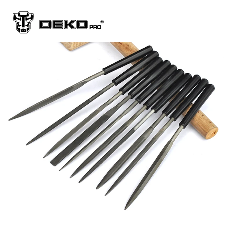 DEKOPRO Tool 10 pcs Needle Files Sets Metal File Hand File for Wood ...