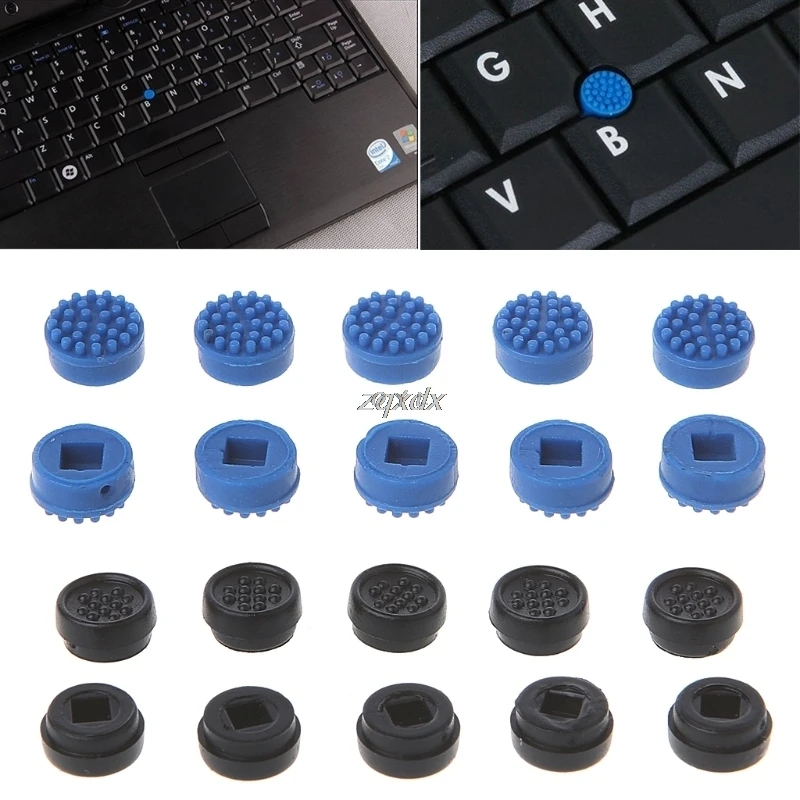 10PCS Trackpoint Pointer Mouse Stick Point Cap For DELL Laptop Keyboard Black/blue color Z09 ...